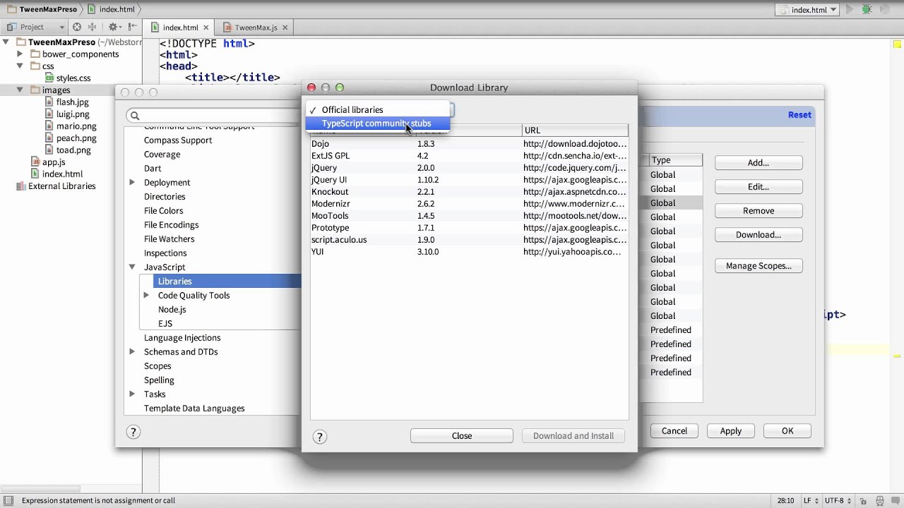 WebStorm Quick Tips: Improving JS Autocomplete