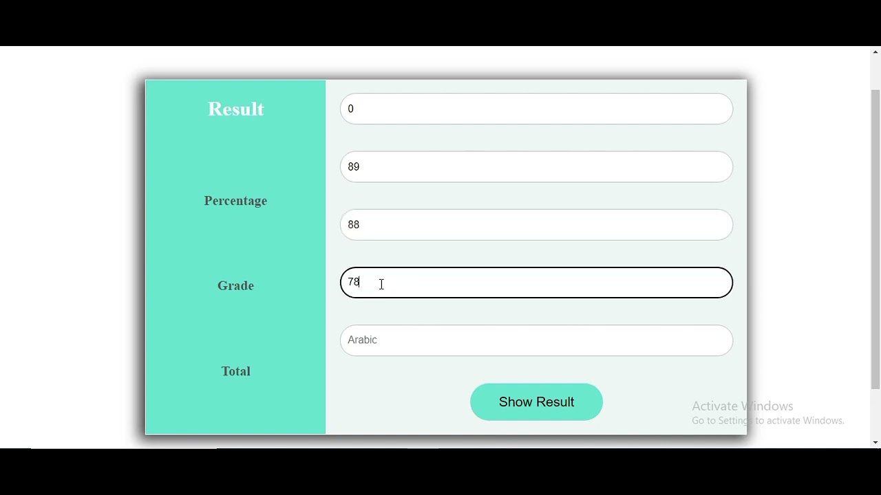 Grade Calculator APP
