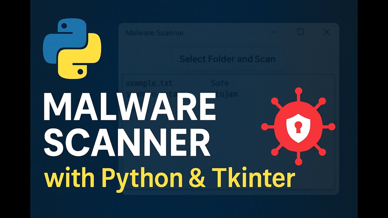 Python Malware Scanner (Tkinter GUI) — Detect by Hash (MD5 / SHA-256)