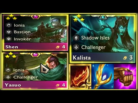 SHEN + YASUO + KALISTA 3 STAR WITH RADIANT GUINSOO!