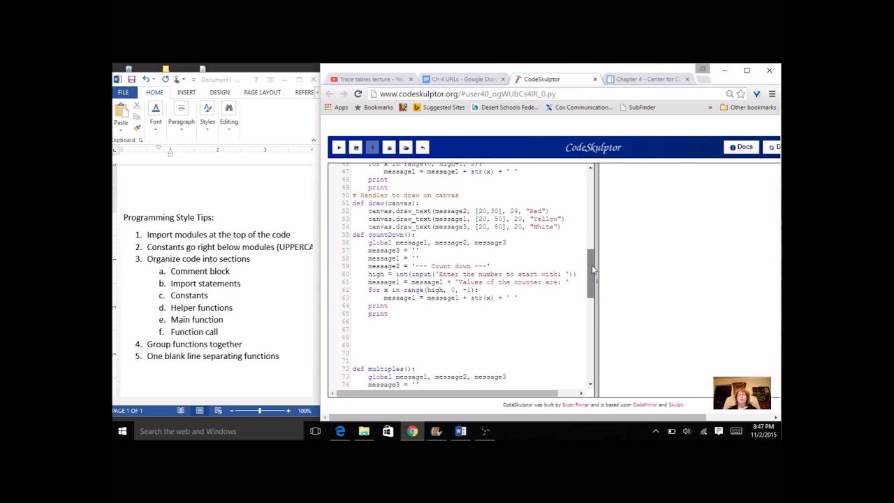 Chapter 4 Programming Style Tips