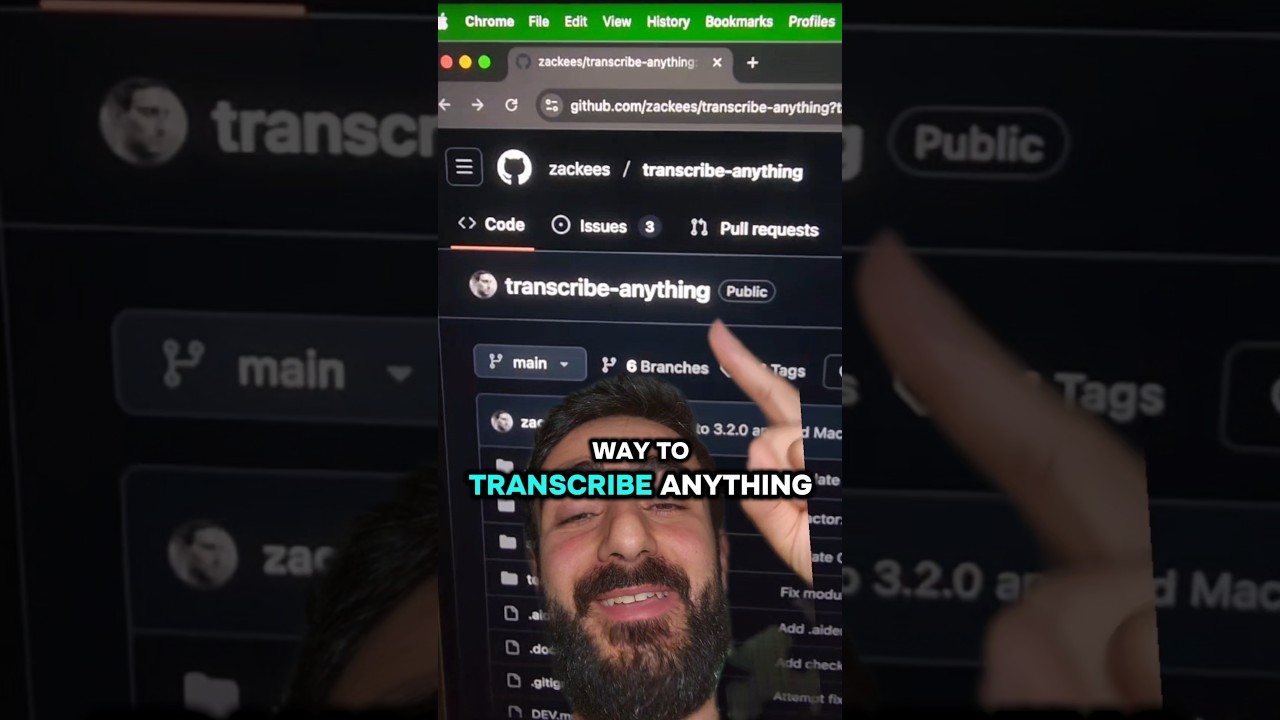 transcribe anything for free  super fast and securely! #github #transcription #python #opensource