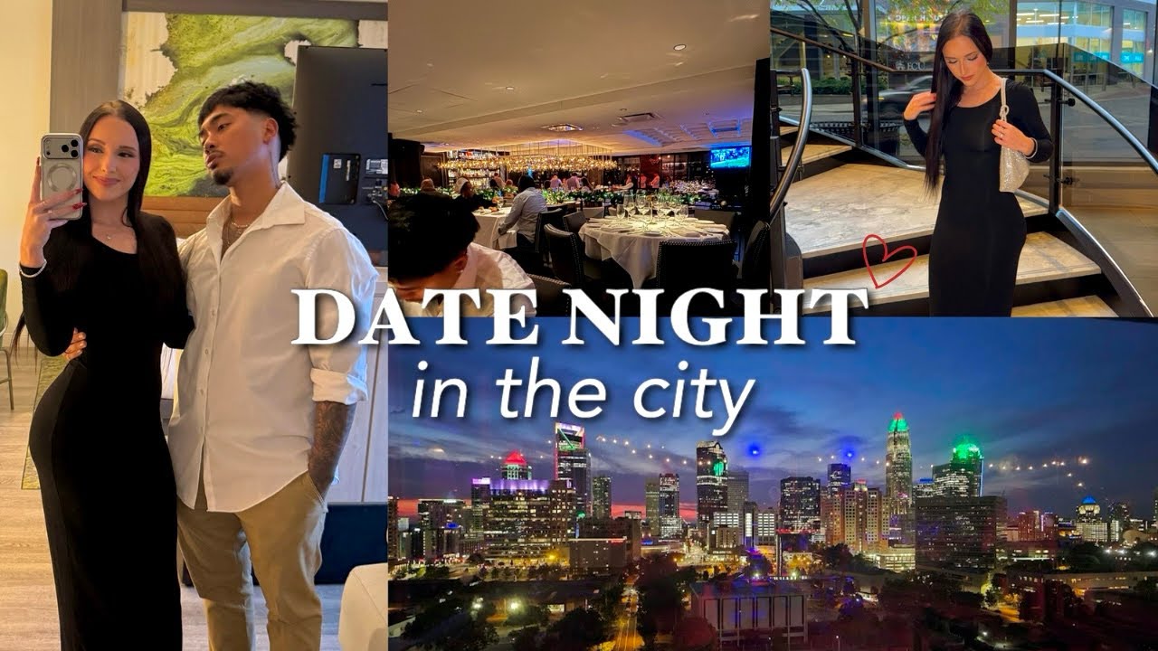 City Date Night Vlog 🤍🏙️ GRWM, Dinner, Hotel Night