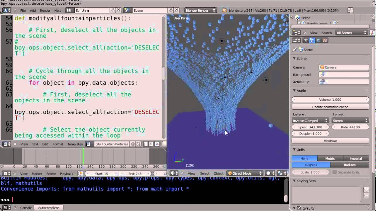 Blender Python Tutorial - Basic Python Programming - Part 16