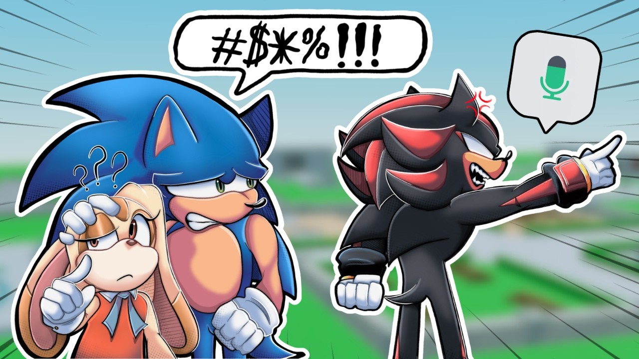 SONIC and SHADOW BRING CREAM to ROBLOX VC