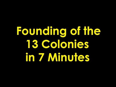 Founding of the 13 Colonies