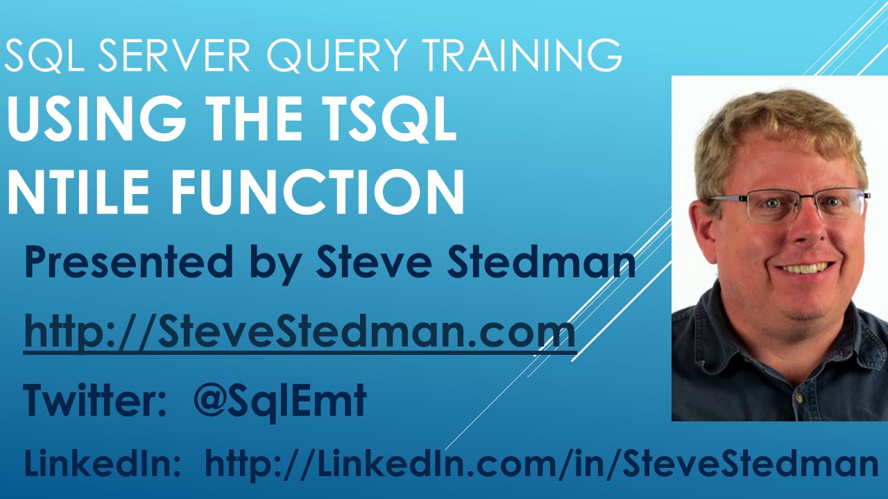 SQL Server Query Training - Using NTILE