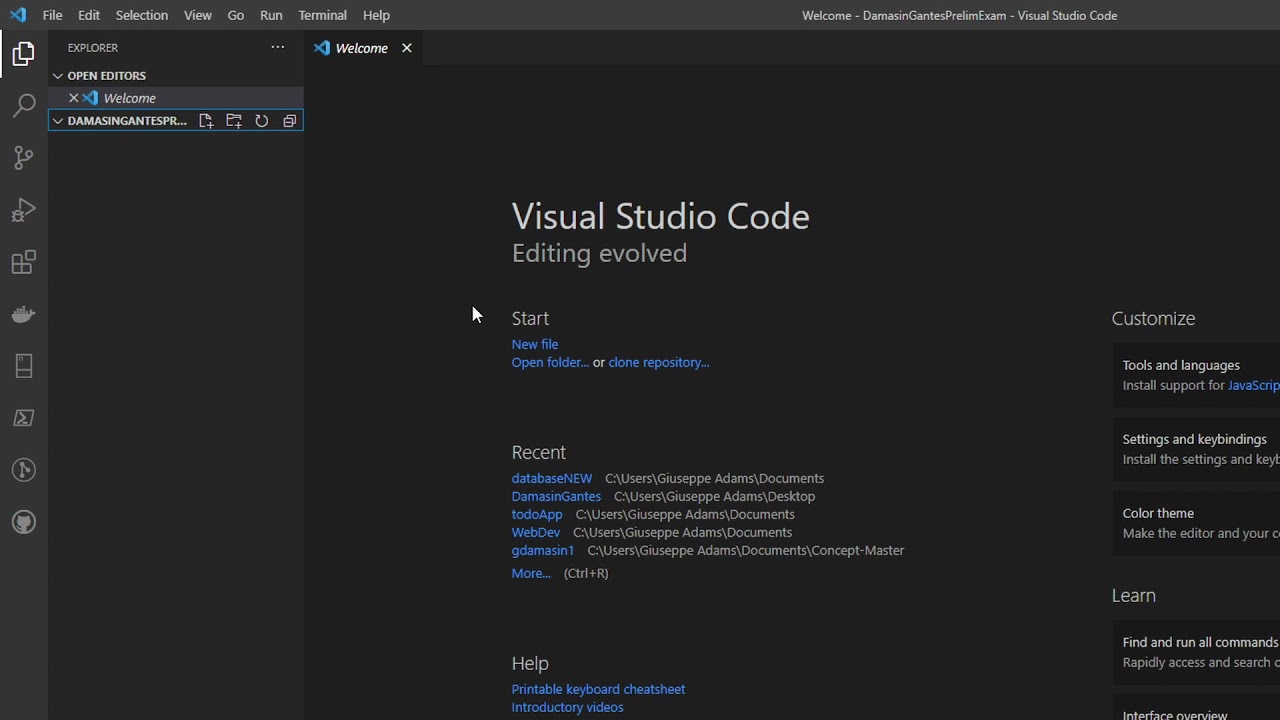 Coding using NodeJS, PostgreSQL, Visual Studio Code, and Github.