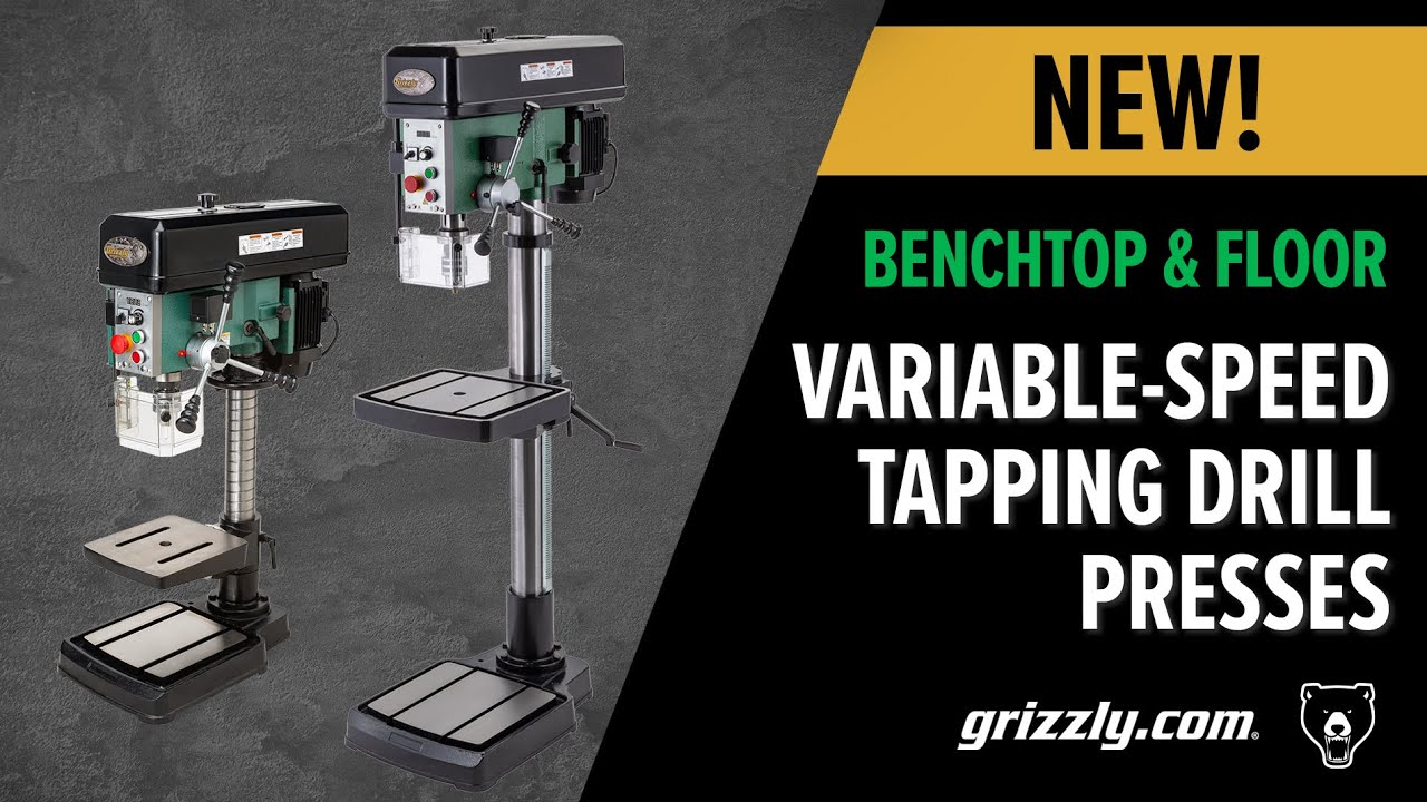 Benchtop & Floor Variable Speed Tapping Drill Presses