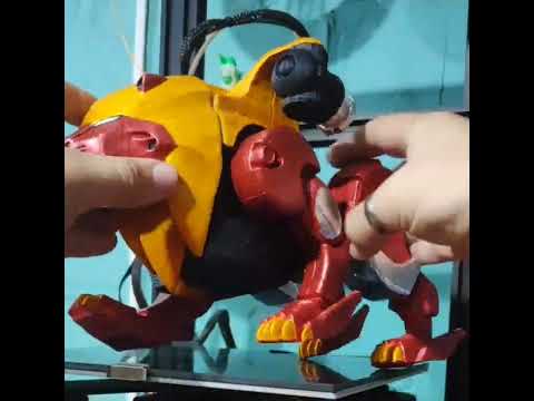 🦁 Red lion Zord power ranger wild force・ STL File for 3D printing・Cults