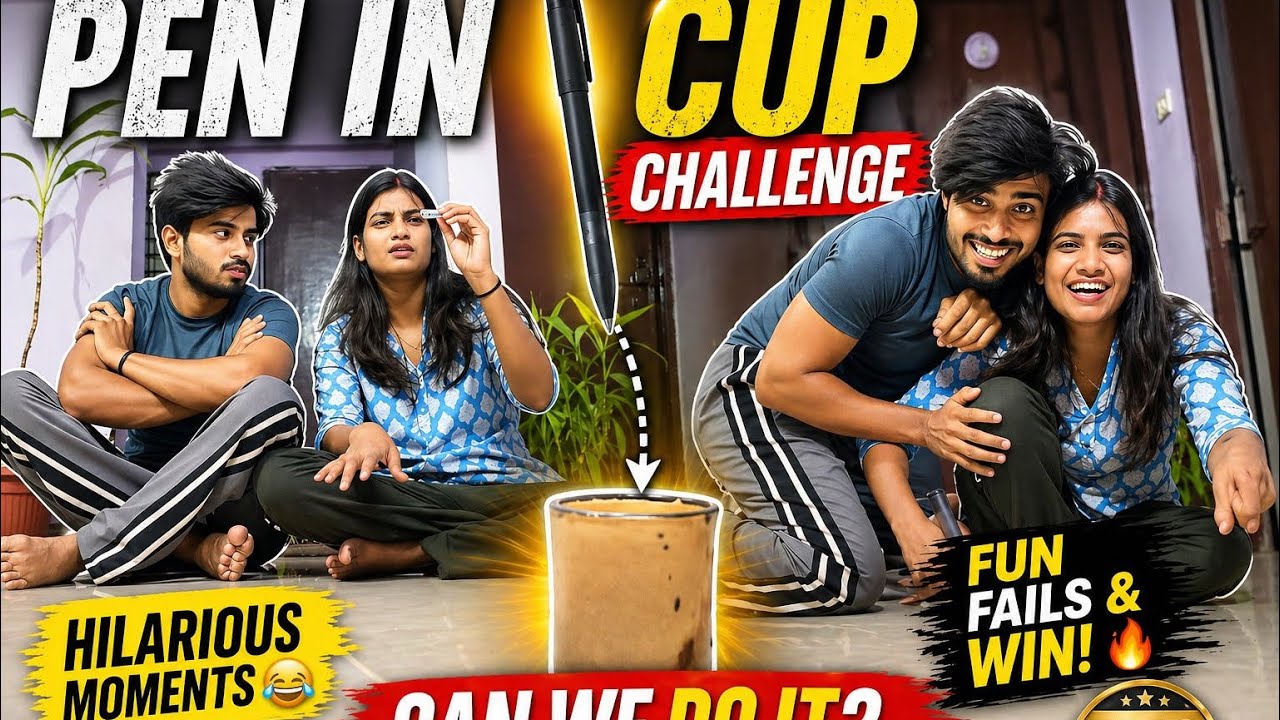 Pen in Cup Challenge Gone Crazy ❗️🤯💀🤣| It Looked Easy… But We FAILED BADLY 😂🔥