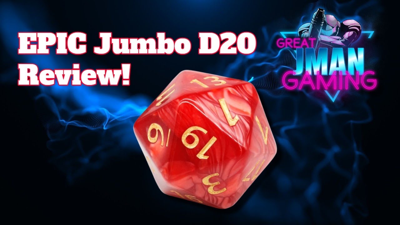 🎲 EPIC Jumbo D20 Dice Review – 55mm Giant for D&D & MTG! 🎲