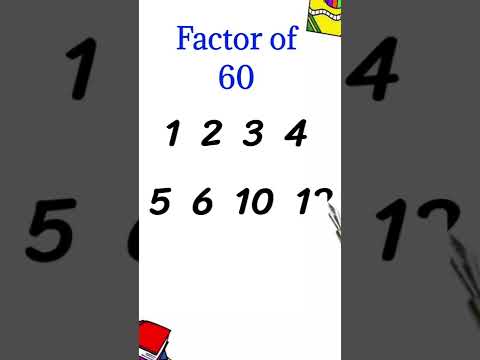 Factors of 60 #shorts