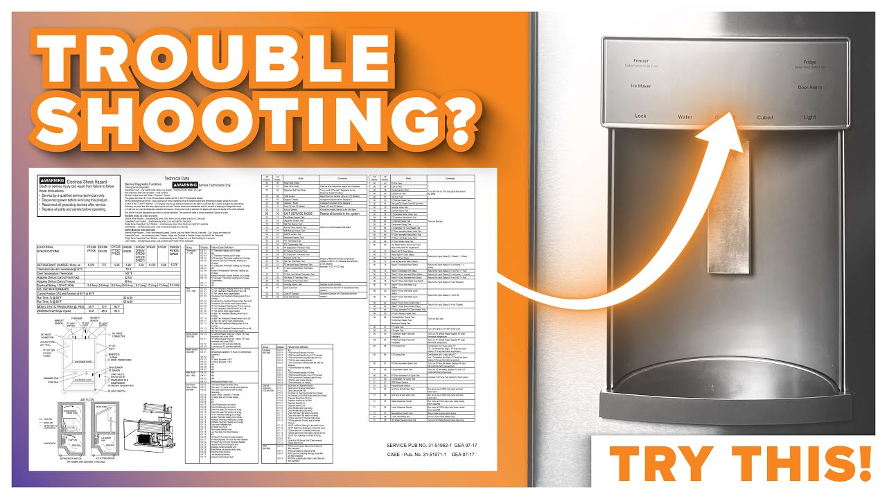 TOP SECRET GE Refrigerator Service Test Mode