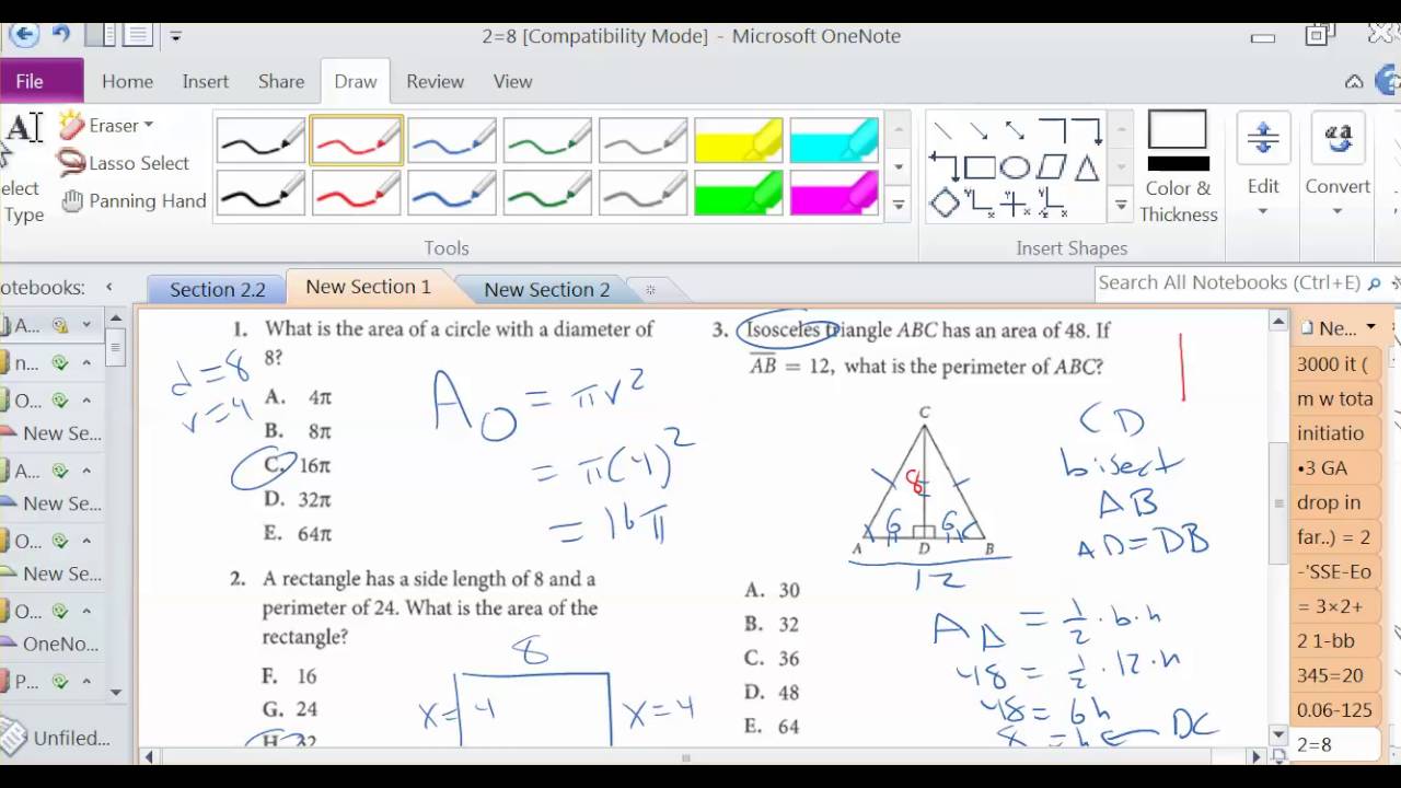 ACT Math   Plane Geometry Ivy Advantage