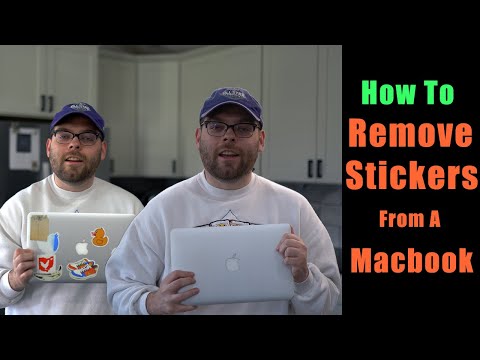 HOW TO : Remove stickers from a Macbook or Laptop