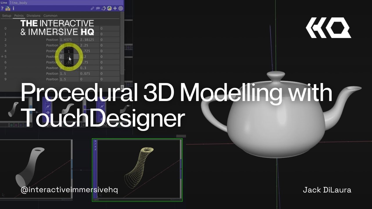 TouchDesigner Tutorial: Procedural 3D Modelling Explained