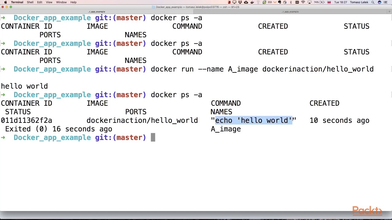 Docker for Java Developers : Learning Docker Command Line  | packtpub.com