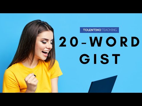 Gamify Summaries by Playing 20-Word Gist!