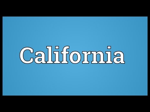 California Meaning