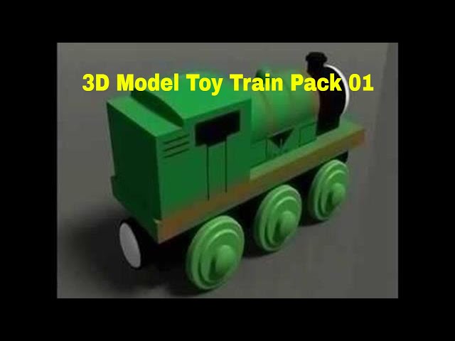 Toy Train Pack 01 3D Model - FlatPyramid