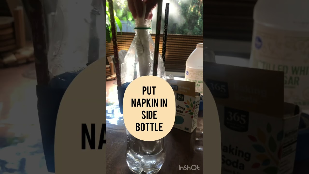 Baking soda and vinegar rocket #experiments #shorts