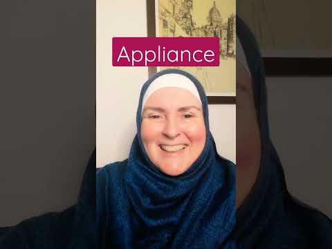 How to pronounce the word APPLIANCE