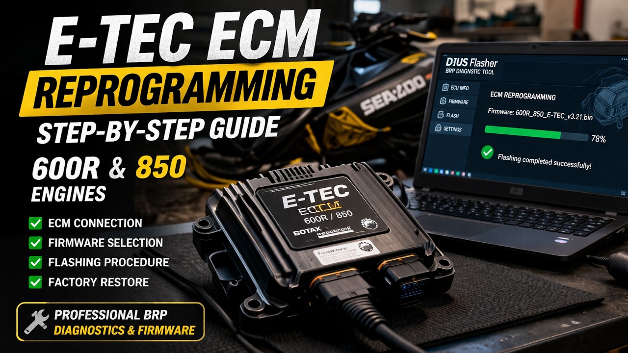 E-TEC ECM Reprogramming with BUDS2 600R & 850 | BRP Guide