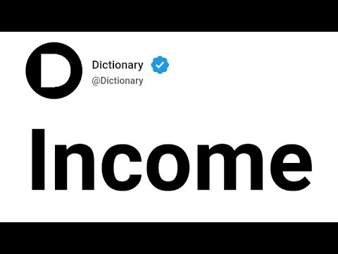 Income Meaning In English