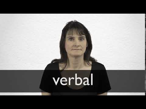 VERBAL definition and meaning | Collins English Dictionary