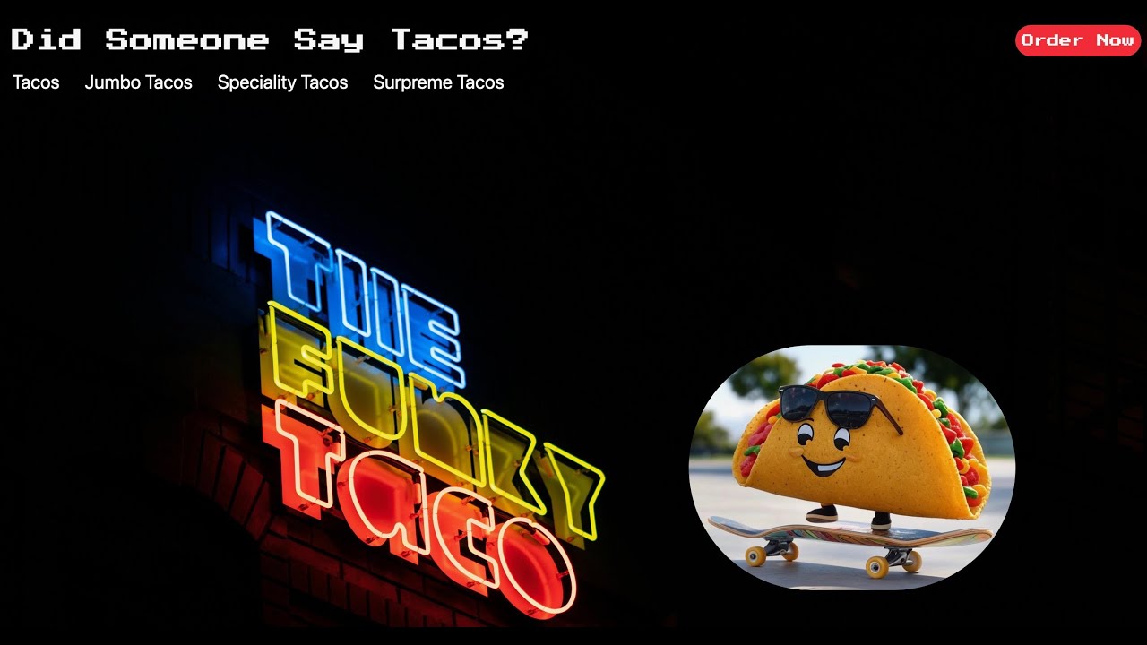 Building Taco UI Project, Bugs and all