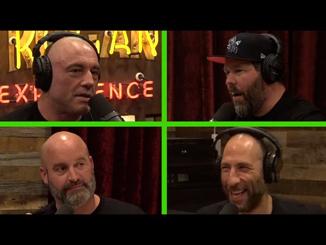 Joe Rogan beats the 'Sober October Guys' in a pushup competition