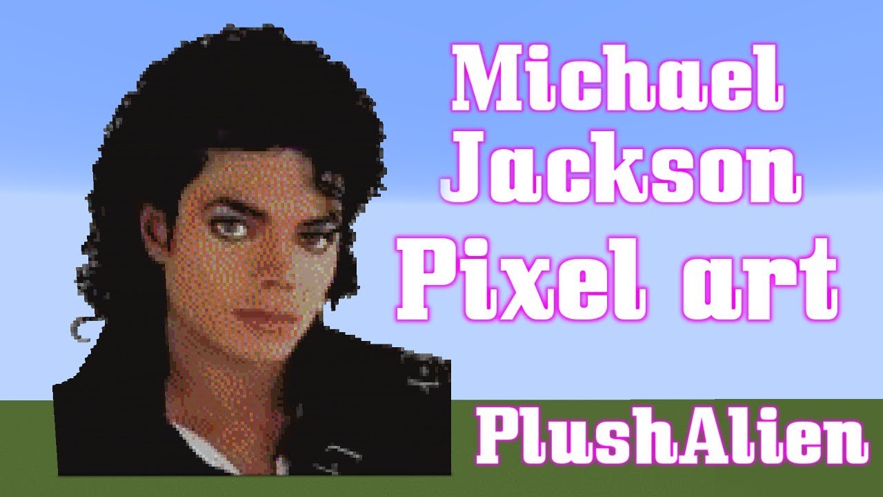 Minecraft Pixel Art SpeedBuild | Michael Jackson