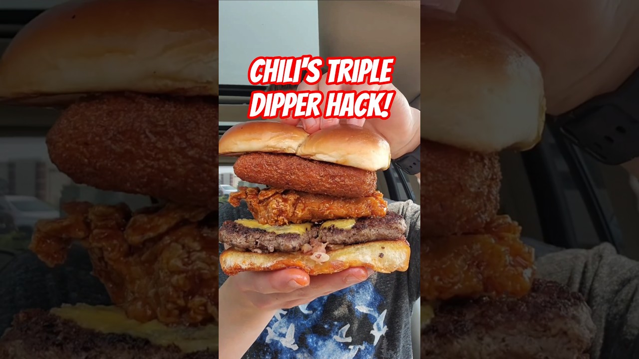 Chili's Triple Dipper Hack! @chilis #tripledipperhack #chilispartner #chilisorder #foodhack