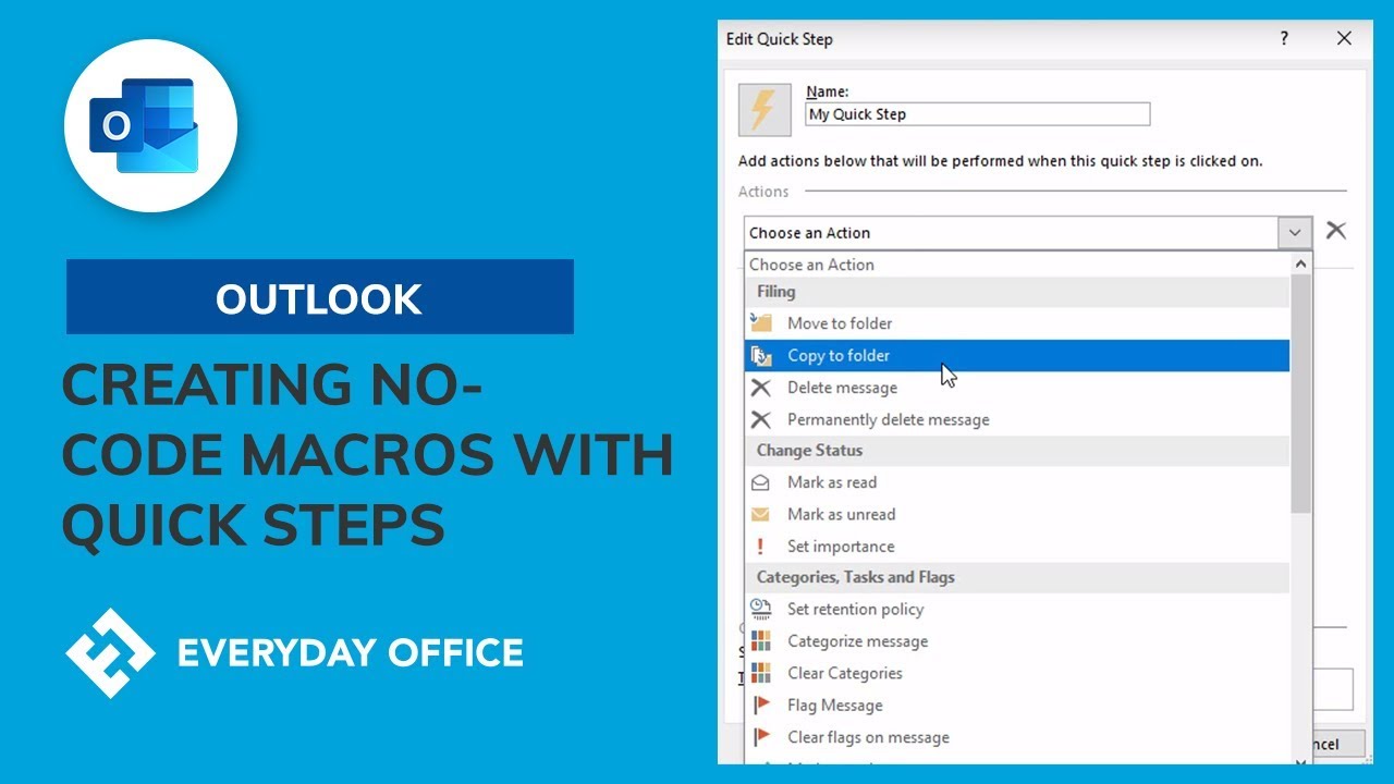 Create No-Code Macros with Outlook Quick Steps