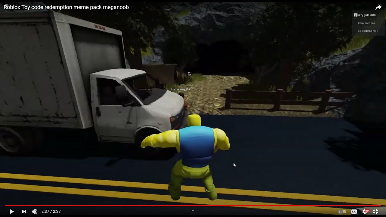 Roblox Toy code redemption meme pack meganoob