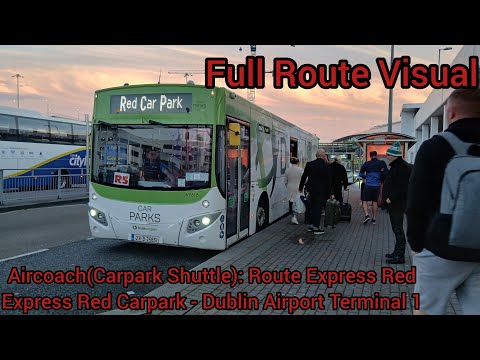 Aircoach: Route Express Red (Full Route Visual) Express Red Carpark - Dublin Airport Terminal 1