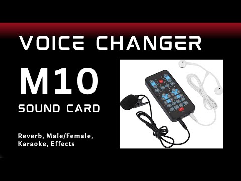 M10 Voice Changer Sound Card (reverb, male/female, karaoke, effects) #cosplay #costume #voicechanger