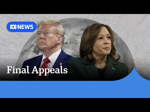 Harris, Trump make final pitches in US election campaign | ABC News