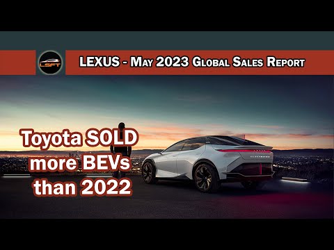 Lexus May 2023 Worldwide sales and Toyota Electrified numbers