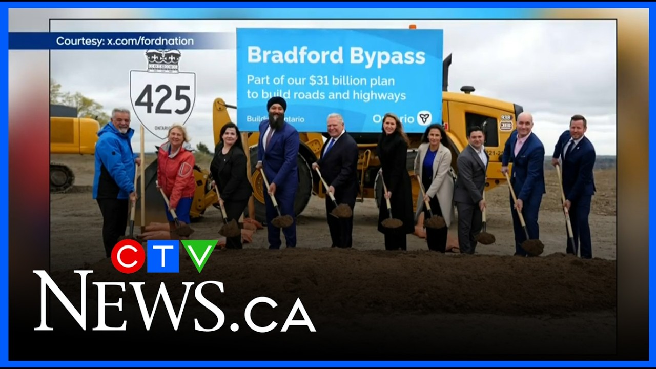 Ontario begins major construction on Bradford Bypass