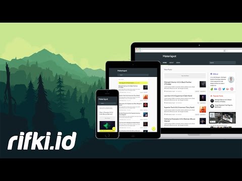 Materispot, Material Design Blogspot Template