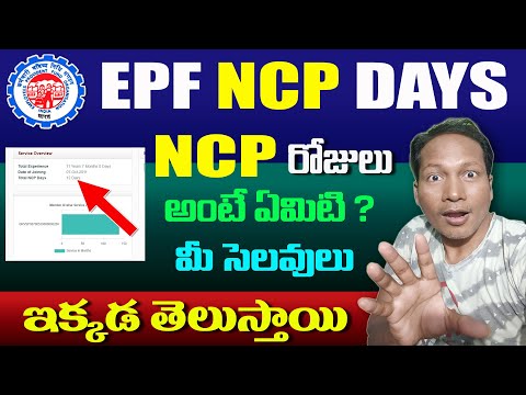 What is EPF NCP Days in Telugu || How to Calculate NCP days in PF