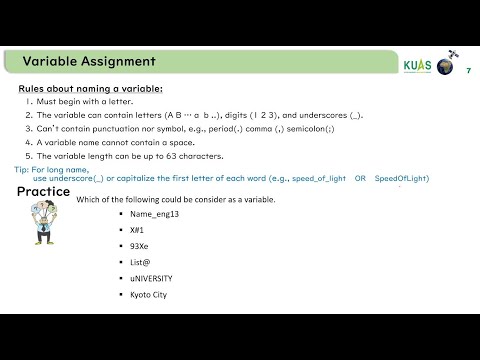 2.1 Variable assignment in MATLAB