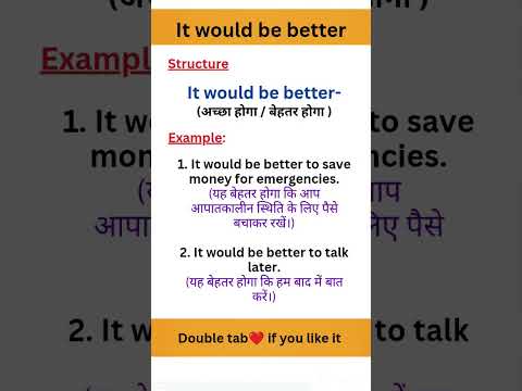 “It would be better” – Speak polite and smart English every day!