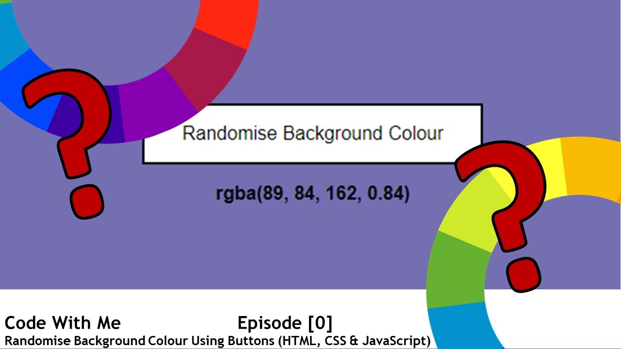 Random Background Colour On Click w/ HTML, CSS & JS | Code With Me