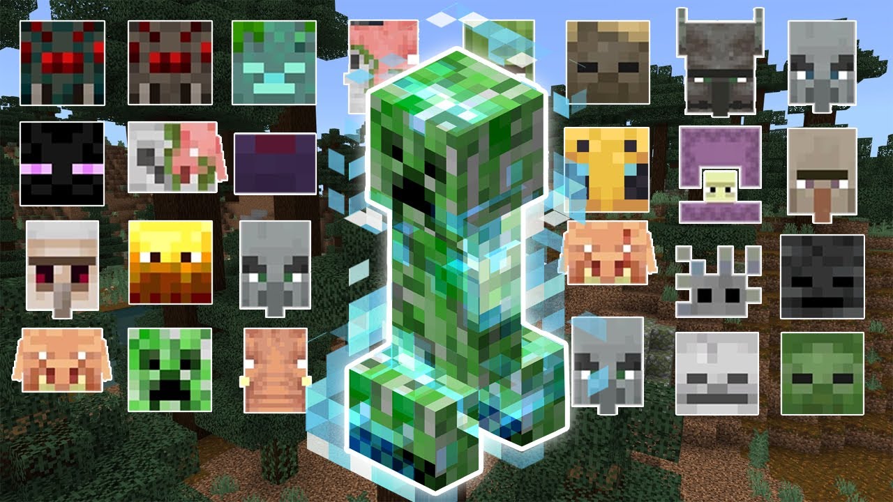 CHARGED CREEPER VS ALL MOBS | MINECRAFT
