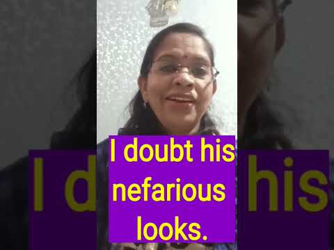 New word 36 #shorts (nefarious)