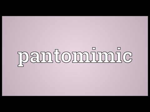Pantomimic Meaning
