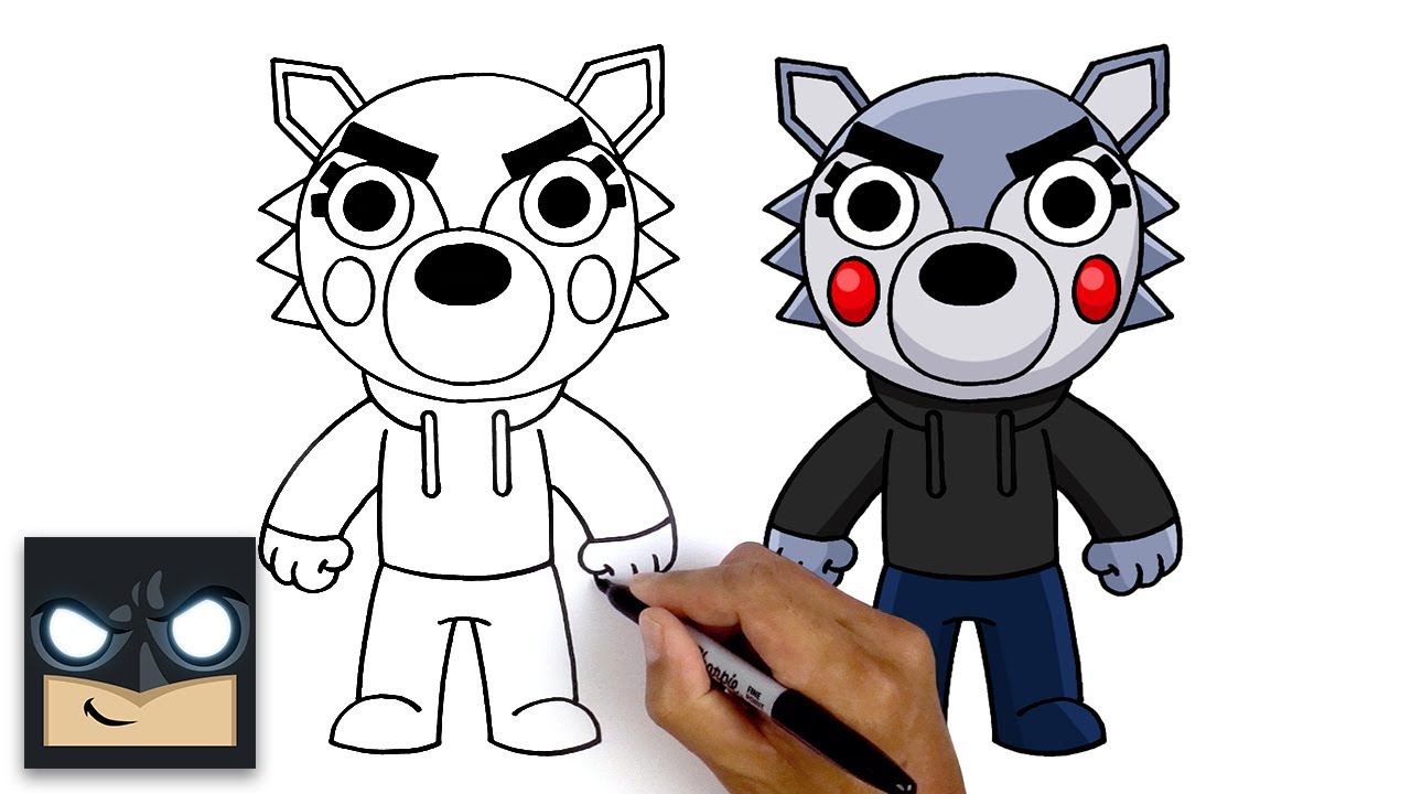 How To Draw Willow Wolf | Roblox Piggy Book 2